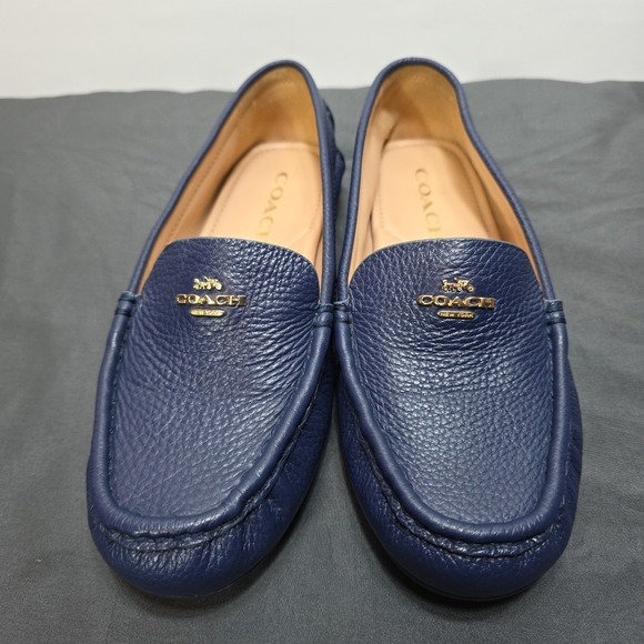Coach | Shoes | Coach Womens Marley Driver Loafers True Navy Blue ...